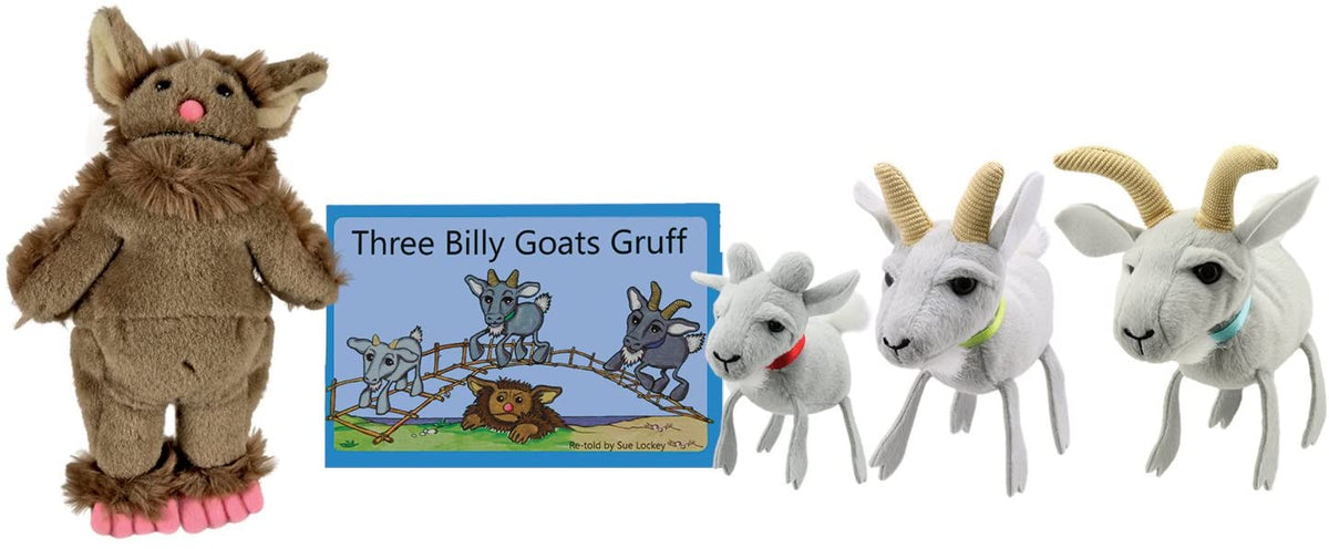 The Puppet Company - Three Billy Goats Gruff - Hand & Finger Puppets B ...